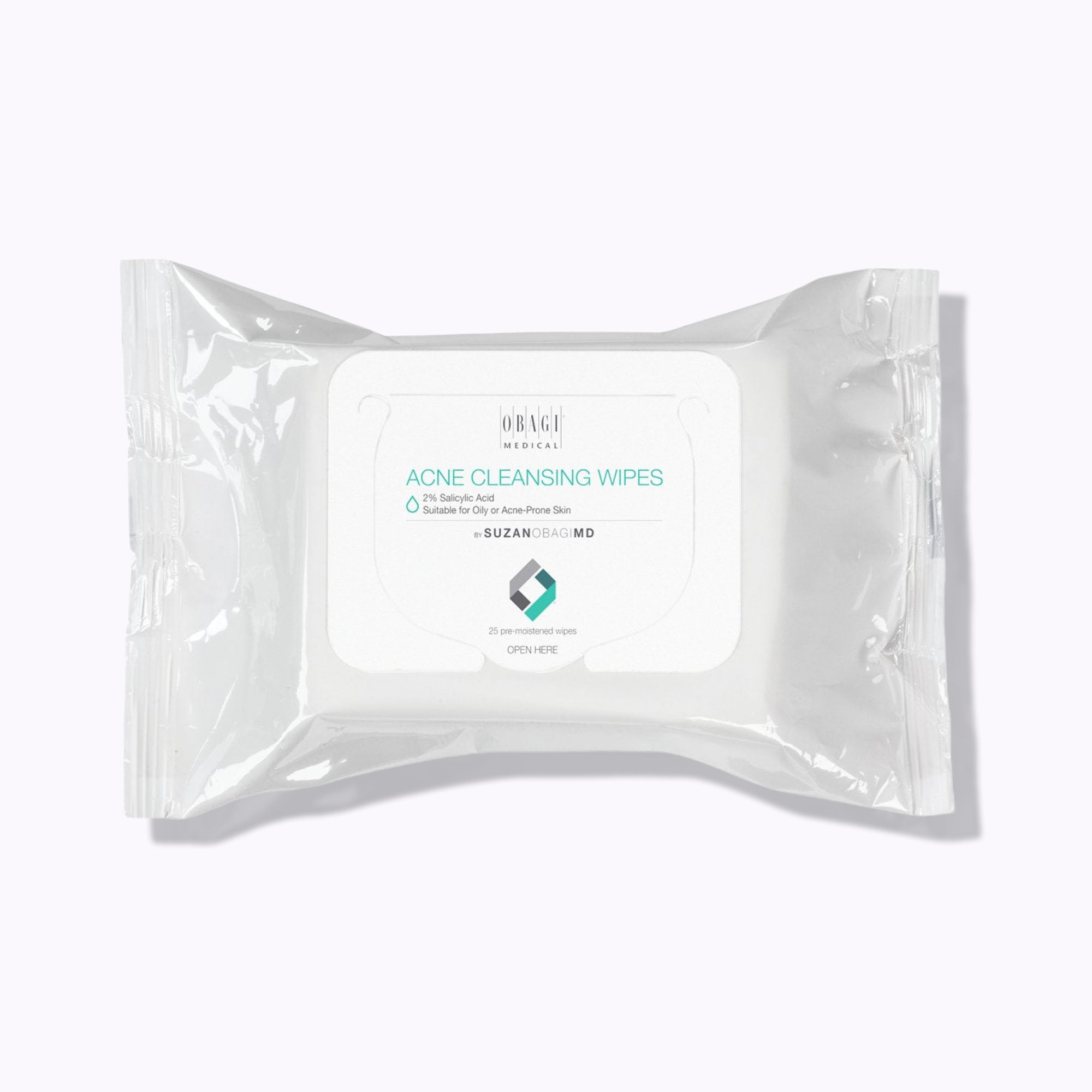 Obagi SUZANOBAGIMD On the Go Cleansing Wipes for Oily or Acne Prone Sk ...